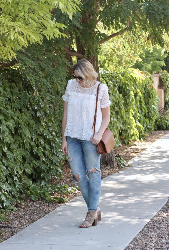 Two Ways to Style Distressed Jeans - Middle of Somewhere