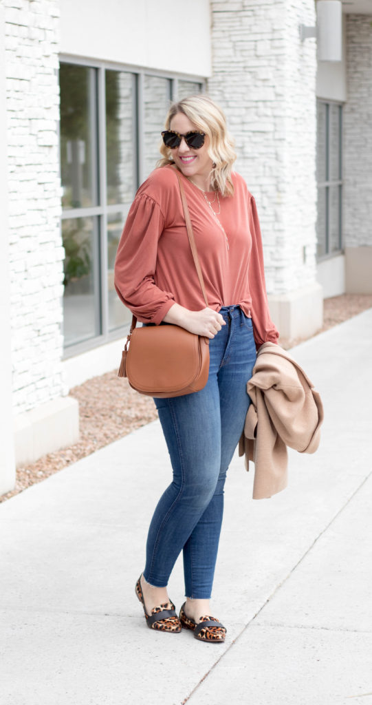 Rust Gathered Sleeve Top: The Weekly Style Edit - Middle of Somewhere